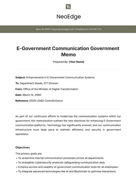 Free Government Memo Templates To Edit Online And Print