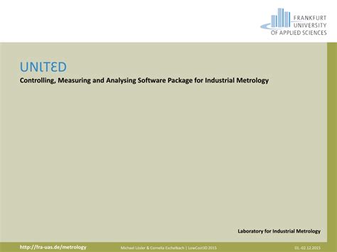 Pdf UnƖtƐd Controlling Measuring And Analysing Software Package For Industrial Metrology