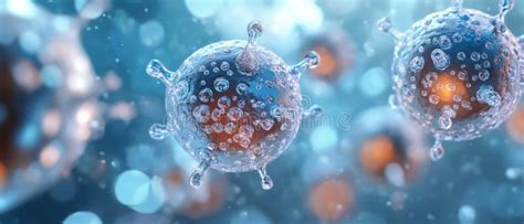 Close Up View Virus Particles Under Microscopic Examination Laboratory Setting Visualization