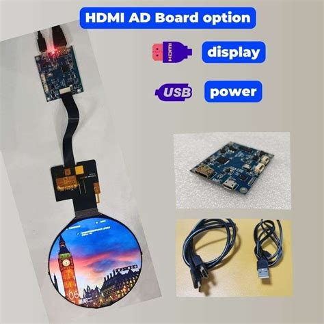 5 Inch IPS TFT Round LCD MIPI High Resolution 1080x1080 Tailor Pixels