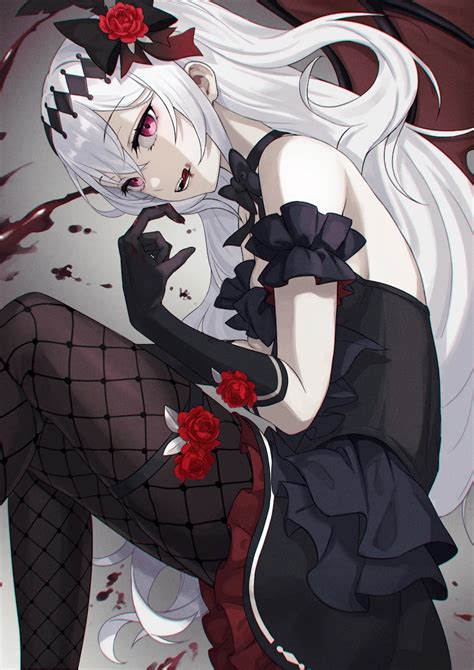 Deca Purio Mare Ac Original Commission Skeb Commission Girl Bare Shoulders Bat