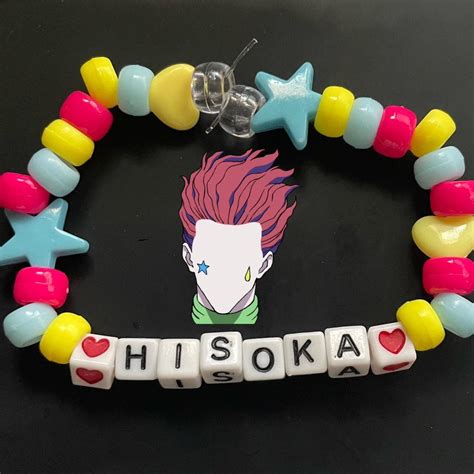 🧁 Handmade Red Blue And Yellow Hxh Hisoka Bead Depop
