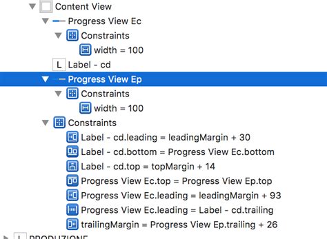 Ios Missing Constraints For Progess View Between Different Devices