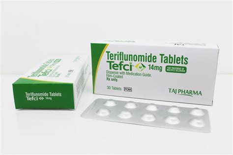 Teriflunomide Tablets 14mg Manufacturer And Supplier Taj Pharma India