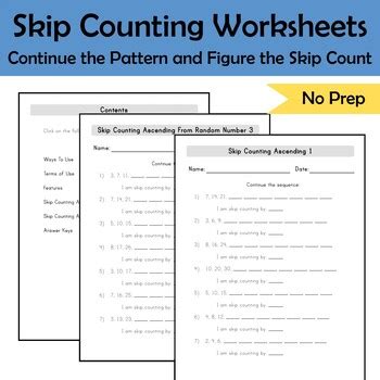 Skip Counting S S And S Worksheets And Skip Count By Other Single Digits