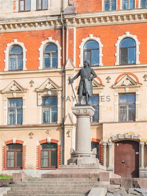 Vyborg Russia August 16 2021 Statue Of Torkel Knutsson Lord High
