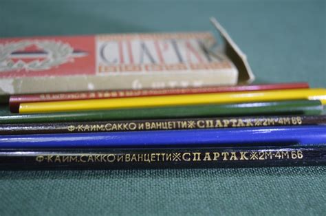 Купить Карандаши цветные Спартак Московская фабрика Сакко и Ванцетти Набор 6 штук Новые в