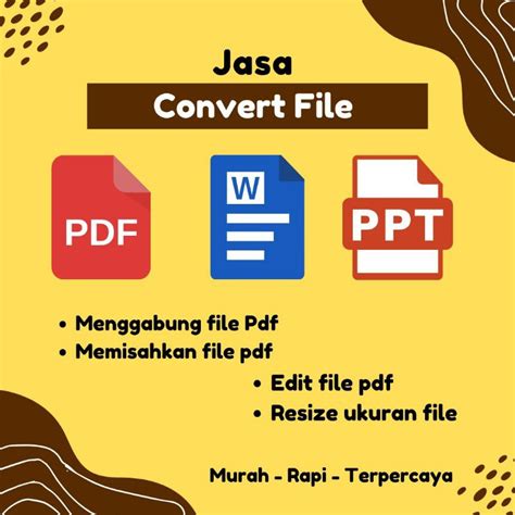 jual jasa convert file pdf ppt word gambar shopee indonesia