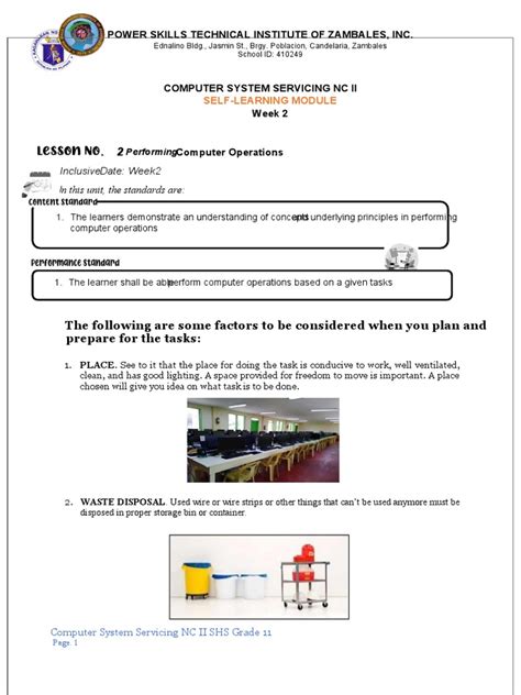 computer system servicing nc ii week 2 pdf computer data storage input output
