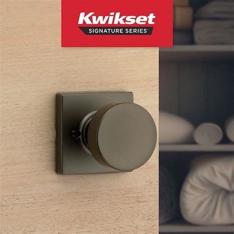 Kwikset Signature Series Pismo Gunmetal Interior Or Dummy Door Knob In