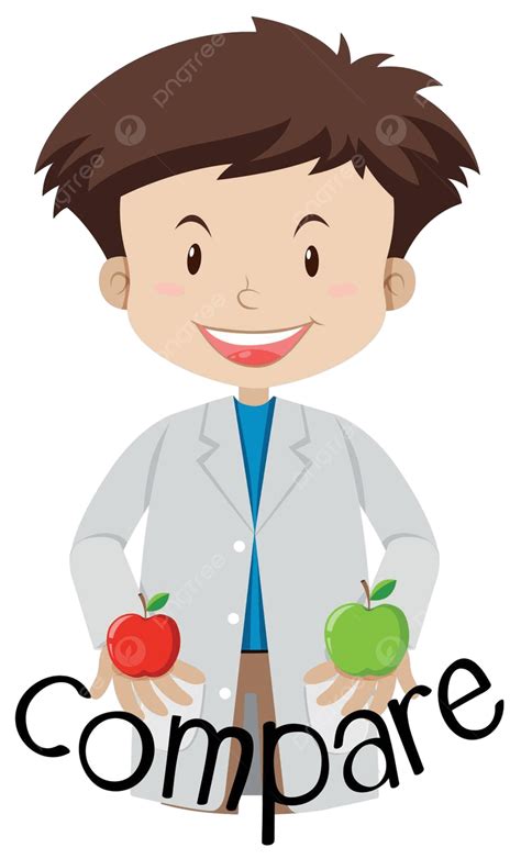 A Scientist Compare Between Two Apples Picture Teacher Investigator