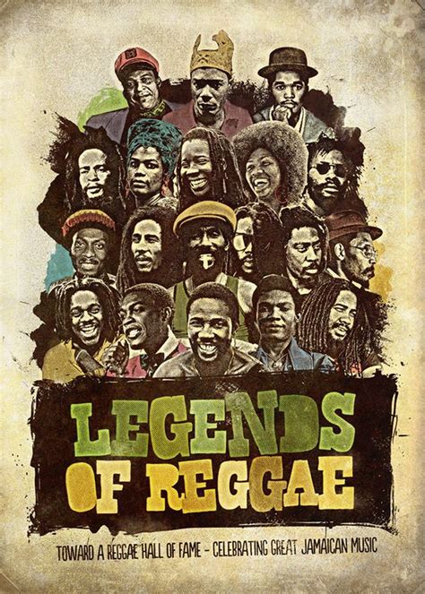 Legends Of Reggae Poster On Behance Reggae Art Reggae Music Reggae