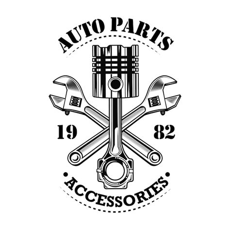 자동차 부품 로고 벡터 Freepik에서 무료 고품질 벡터를 다운로드하세요 Freepik