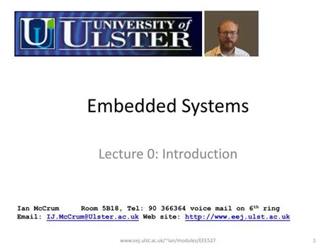 PPT Embedded Systems PowerPoint Presentation Free Download ID 5278918