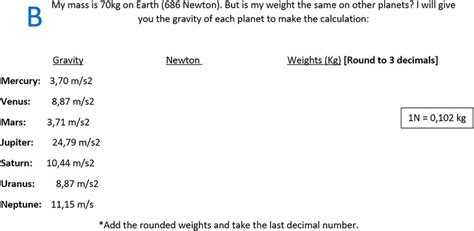 Challenge B Of Task 5 Calculate The Weight Of A Person On Other
