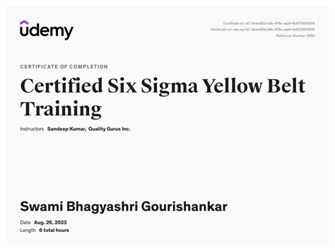 Udemy Course Completion Certificate Bhagyashri Swami
