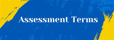 Assessment Terms Quiz