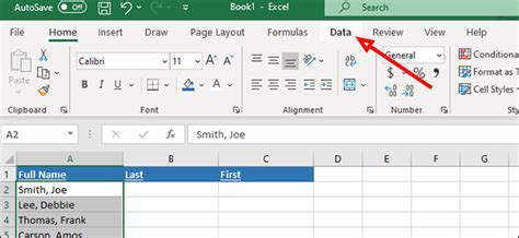 How To Split Data With Formula In Excel