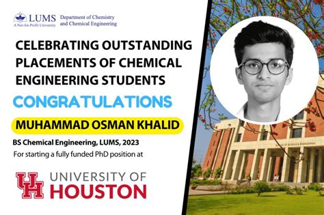 The Chemical Engineering Graduates Of Lums Got Wonderful Placements
