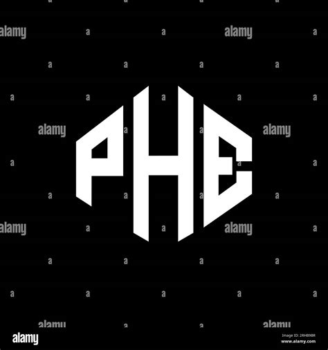 Phe Letter Logo Design With Polygon Shape Phe Polygon And Cube Shape