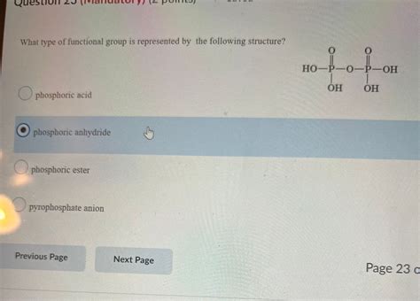Answered What Type Of Functional Group Is Bartleby