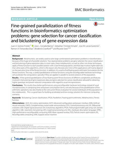 pdf fine grained parallelization of fitness functions in