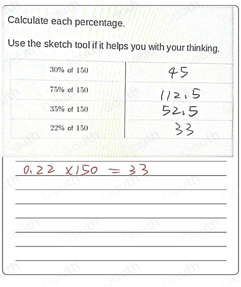 solved calculate each percentage use the sketch tool if it helps you