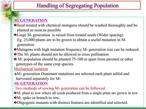 Application Of Mutation Breeding In Field Crops Ppt