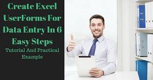 Create Excel UserForms For Data Entry In Easy Steps Tutorial And Practical Example