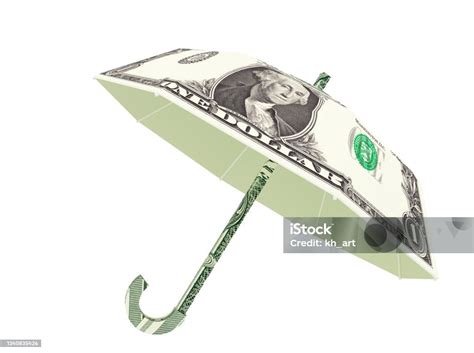 달러 우산 돈 종이 접기 미국 1 달러 지폐로 만들어졌습니다 용지접힌 3d 일러스트레이션 통화에 대한 스톡 사진 및 기타 이미지 Istock
