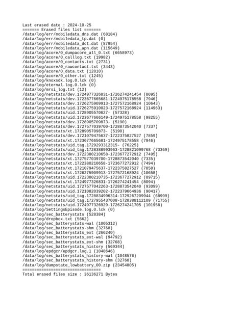 Erased Log By Sos Pdf Computer File Computer File Formats