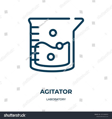 Agitator Icon Linear Vector Illustration Laboratory Stock Vector Royalty Free 2221080835