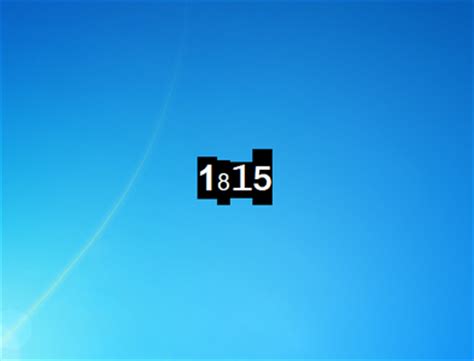 Font Clock Windows Desktop Gadget