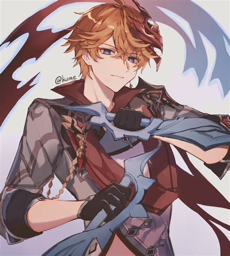 Tartaglia Genshin Impact Drawn By 329kome Danbooru