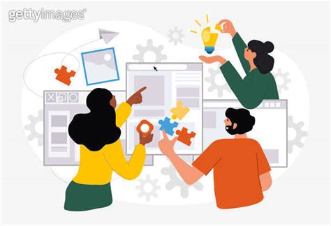Ui Ux Design Concept Of Creating Application 이미지 1385089405 게티이미지뱅크