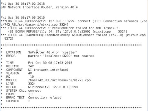 Solved Sap Router Not Starting Giving Error SAP Community