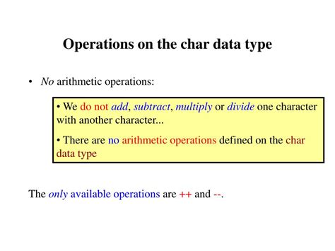 Ppt The Character Data Type Char Powerpoint Presentation Free