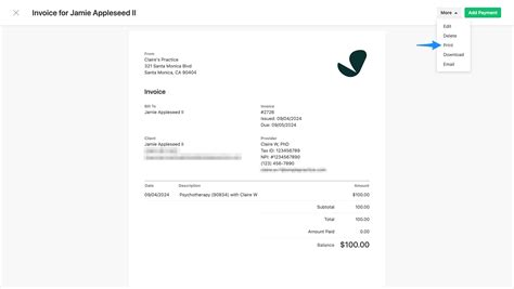 Understanding Invoices Statements And Superbills Simplepractice Support