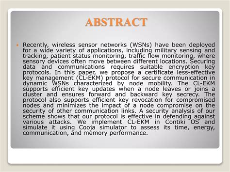 Effective Key Management In Dynamic Wireless Sensor Networks Pptx