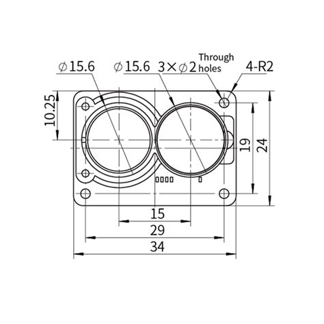 Hypersen Tof Ranging Sensor Hps 166 Range 10m Frequency 54hz Uart Interface Indian