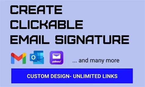 Create Clickable Html Email Signature By Muffinstudio Fiverr