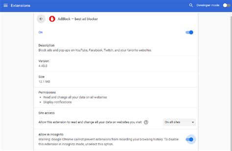 How To Use Adblock In Incognito Mode | Robots.net