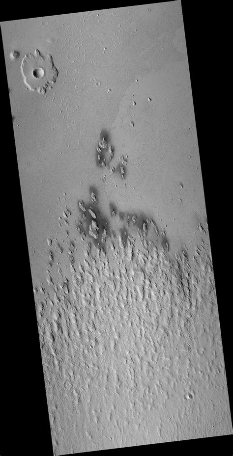 yardangs nature mars from space