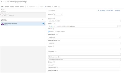 DevOps Build Pipeline For Retail Deployable Package