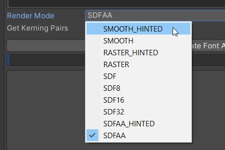 Font Render Mode Unity Engine Unity Discussions