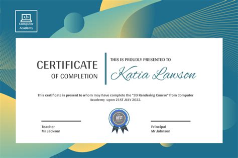 Class Completion Certificate Template Sampletemplate My Id
