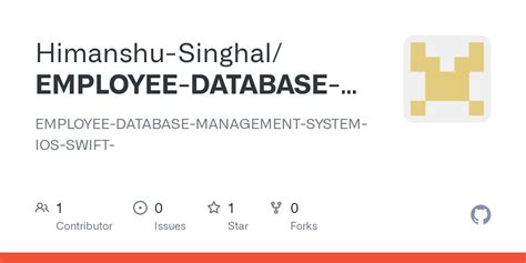 Github Himanshu Singhalemployee Database Management System Ios Swift