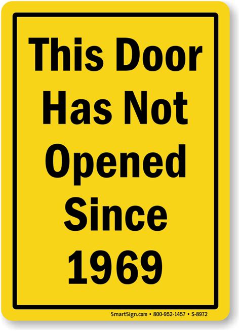 Keep Out Sign On Door