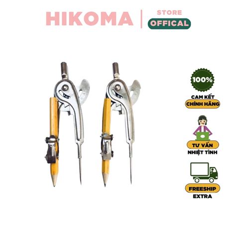 Compa Sắt Đài Loan Kèm Chì Gỗ No50001 Hikoma Store Shopee Việt Nam