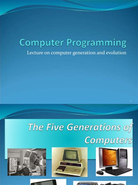Computer Generations Unit 1 Pdf